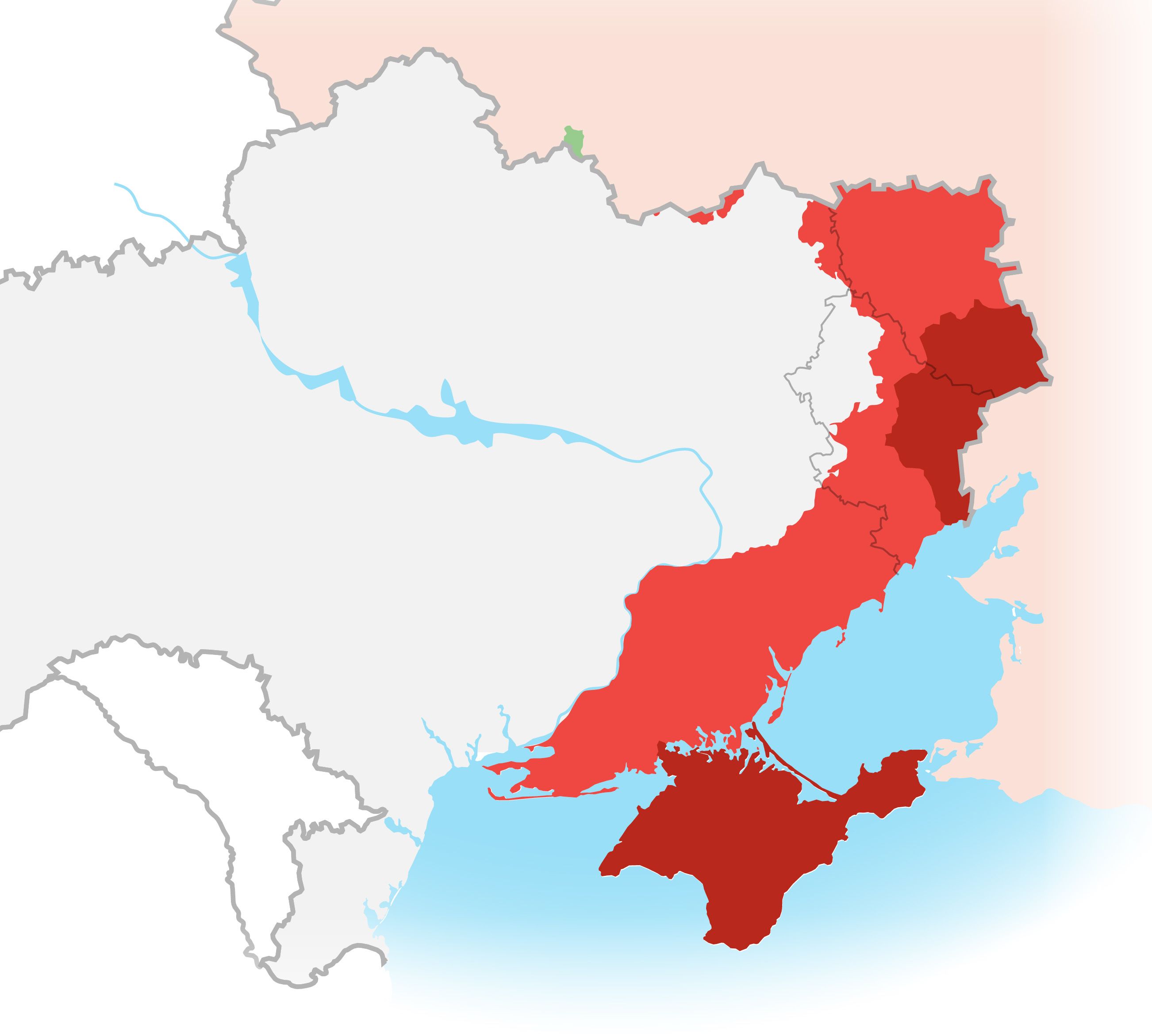 3 Jahre Krieg: Der Frontverlauf in der Ukraine in Karten